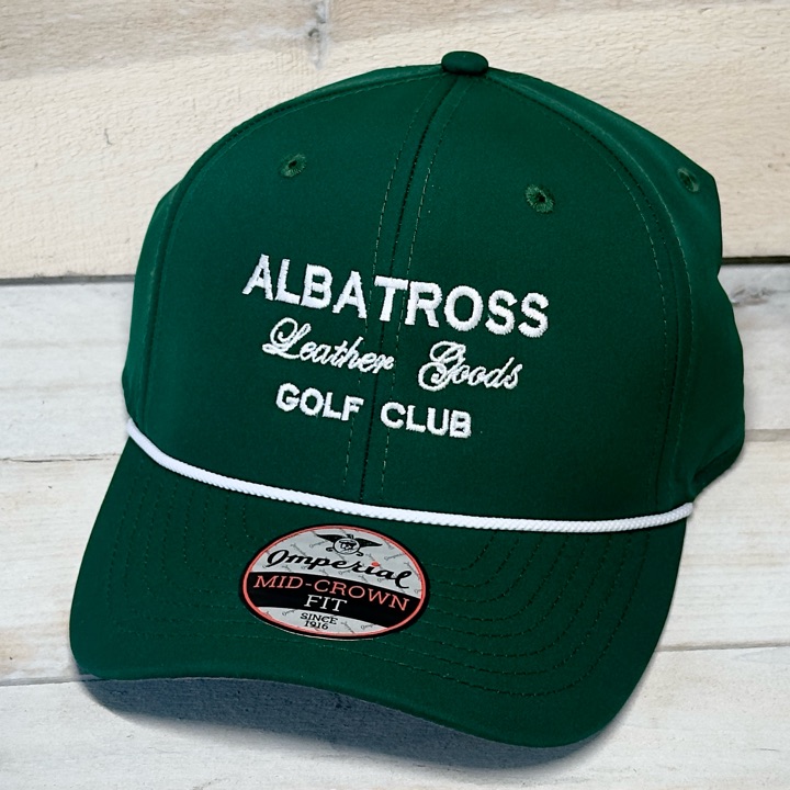 Green Imperial Rope Hat - Albatross Leather Goods | MULLIE Golf